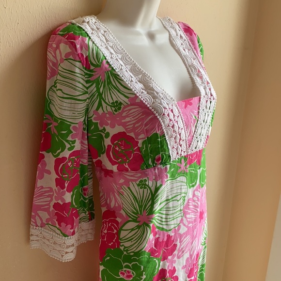 Lilly Pulitzer | Dresses | Lilly Pulitzer Linen Sherman Tunic Dress 6 ...